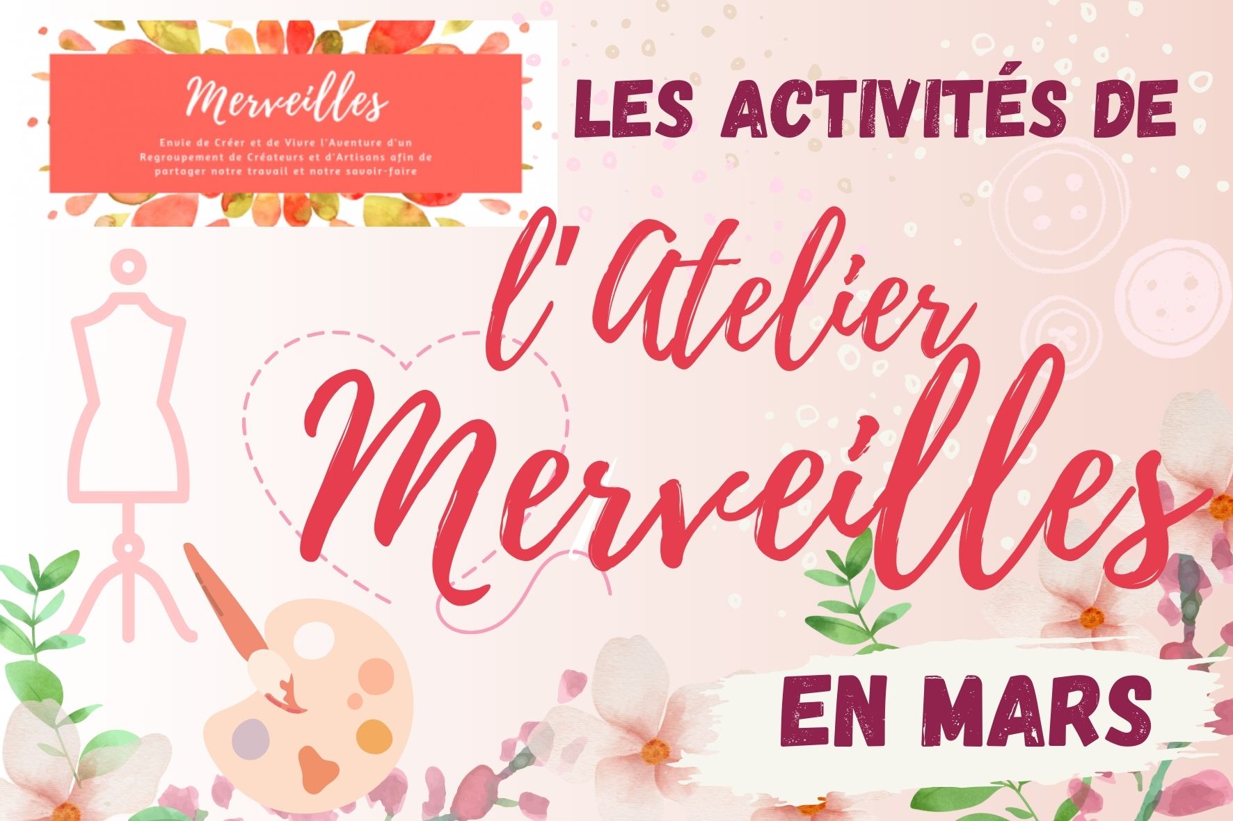 En mars à Saumur. Les activités manuelles et créatives de l’Atelier ...