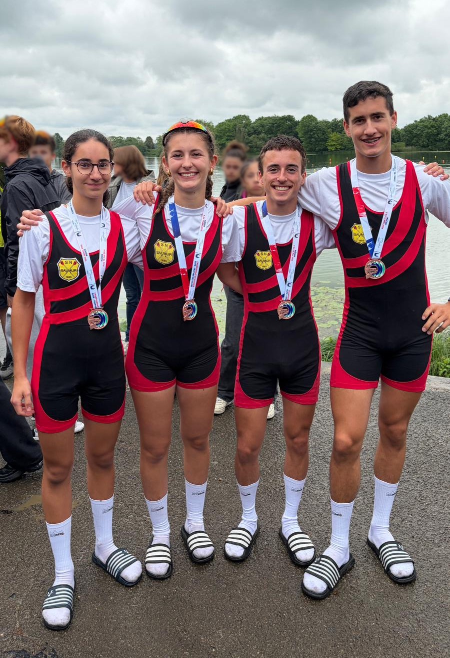 Saumur. Aviron : Un podium national à Mâcon pour les jeunes rameurs de ...